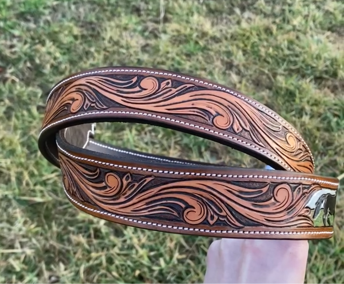 Belt Scroll Tooling Template PDF – Mountain Side Hide, Amherst, VA